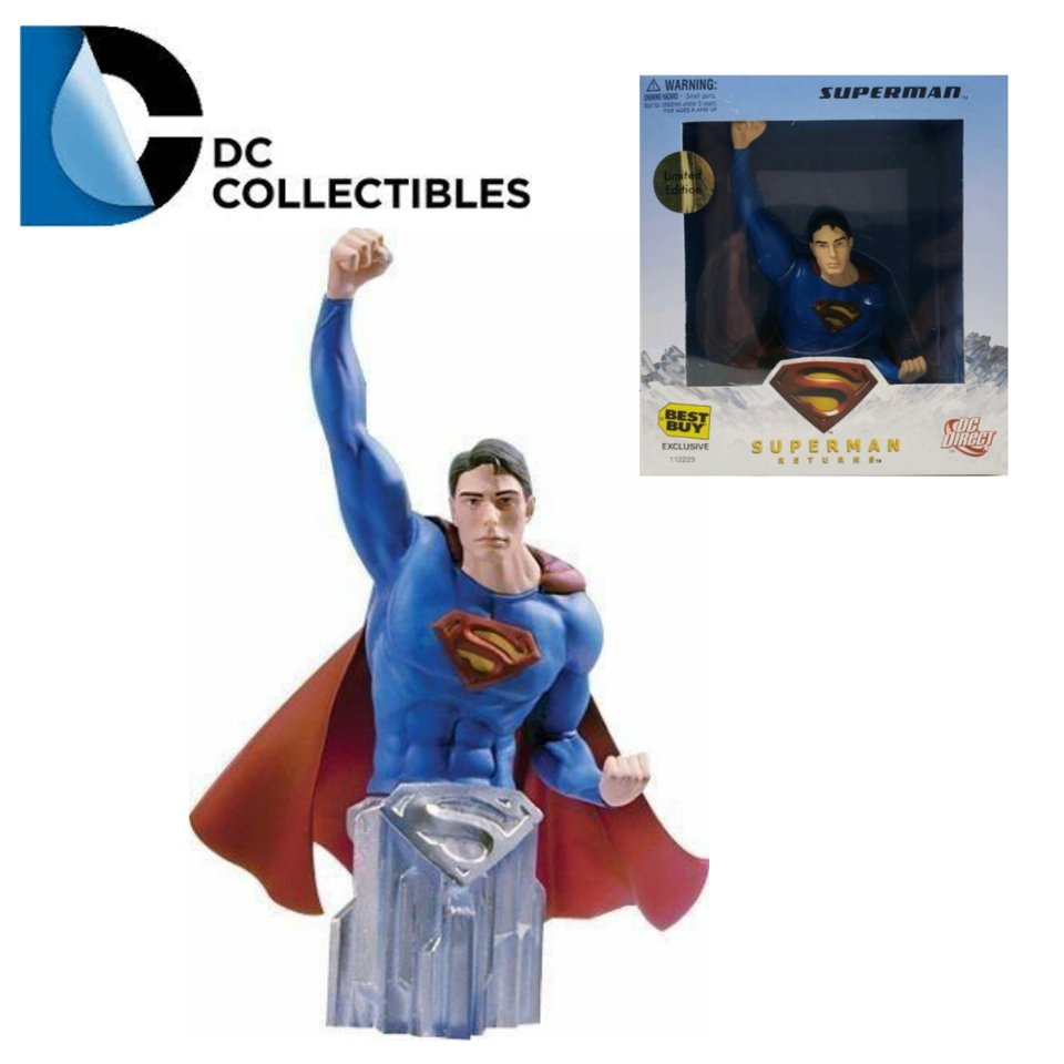 Superman Returns – Superman Mini Bust Statue – Neverland Toys and ...
