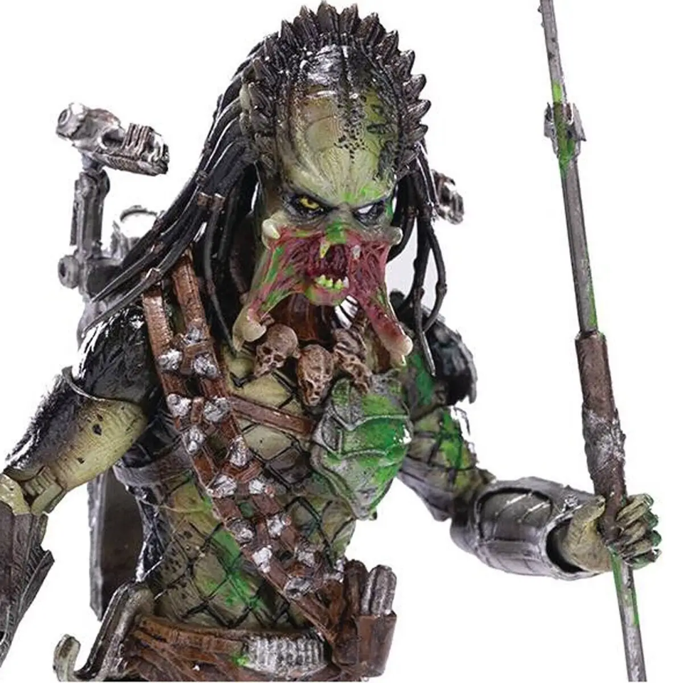 Hiya Toys AVPR Battle Damage Wolf Predator Action Figure Exquisite Min ...