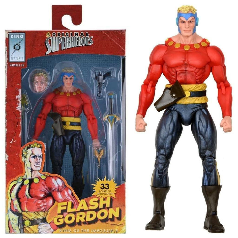 King Features The Original Superheroes Flash Gordon 7" Scale Action Fi ...