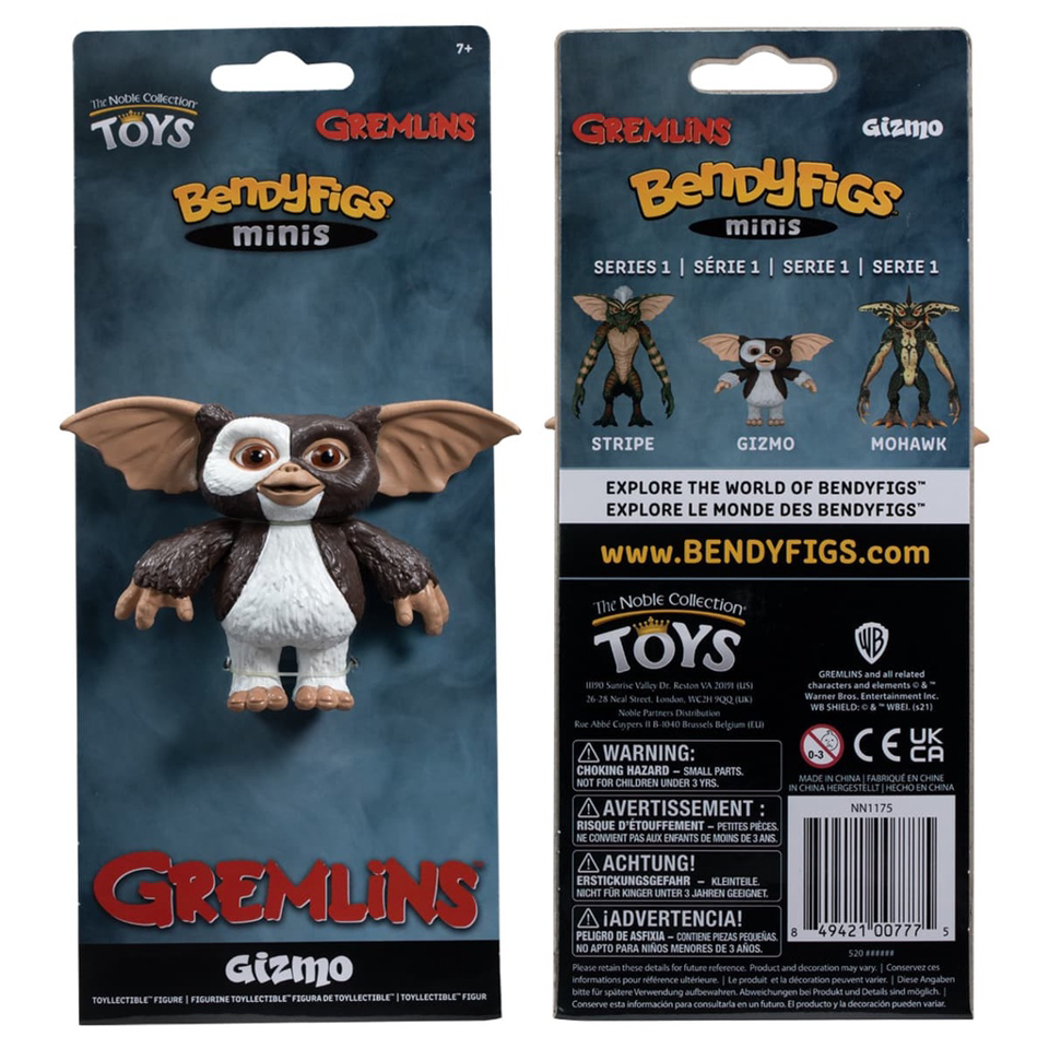 Noble Collectibles Gremlins Gizmo Mini Bendyfig Figure – Neverland Toys ...