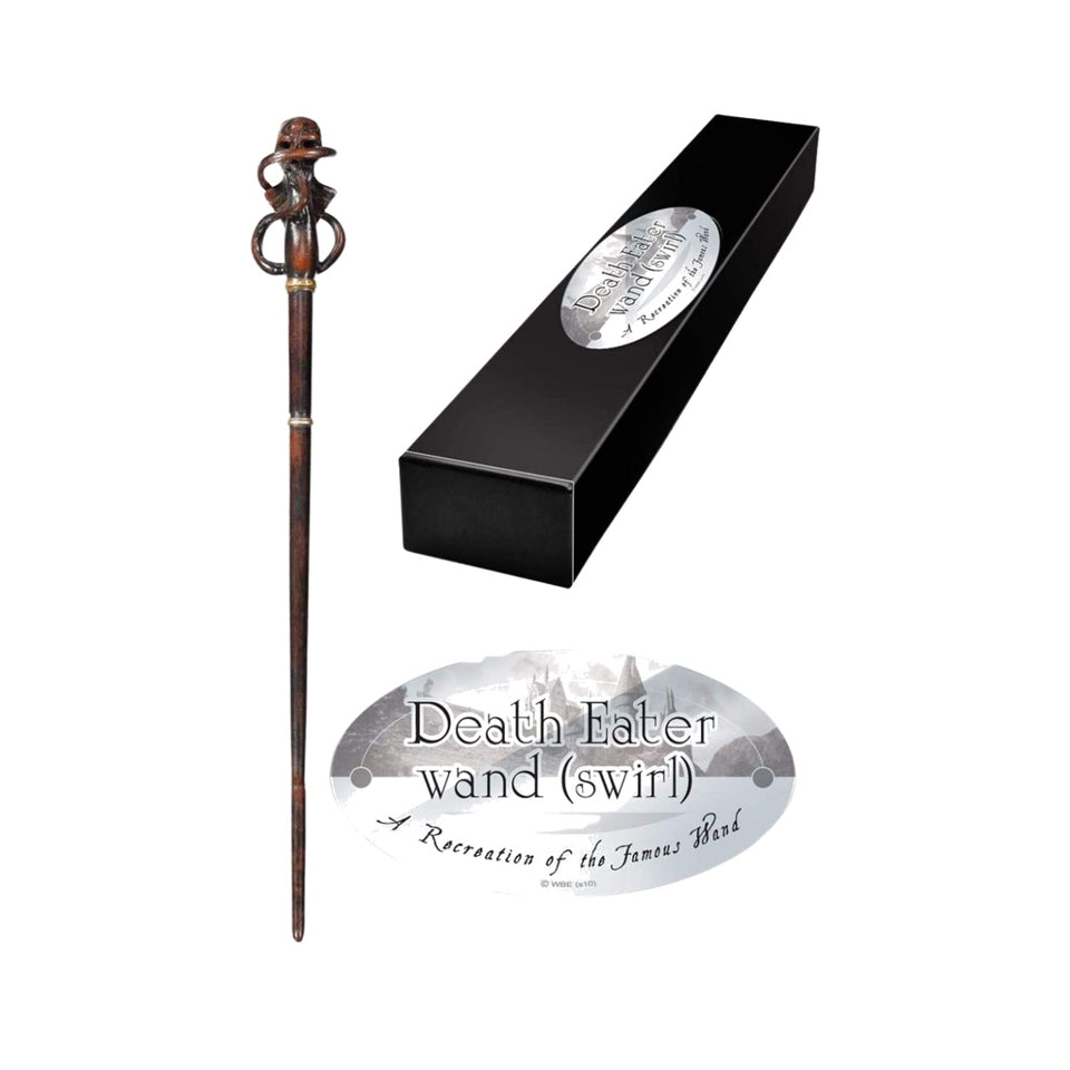 Noble Collection Harry Potter Death Eater Wand (swirl) – Neverland Toys ...