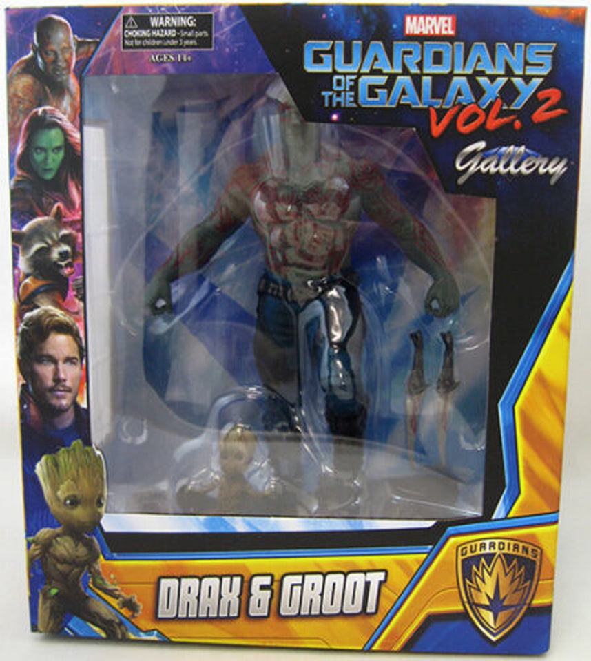 Marvel Gallery Statue - Guardians of the Galaxy - Drax & Baby Groot ...
